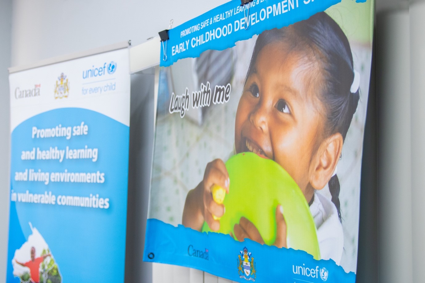 MoH receives early childhood development Banners from UNICEF and Canada ...