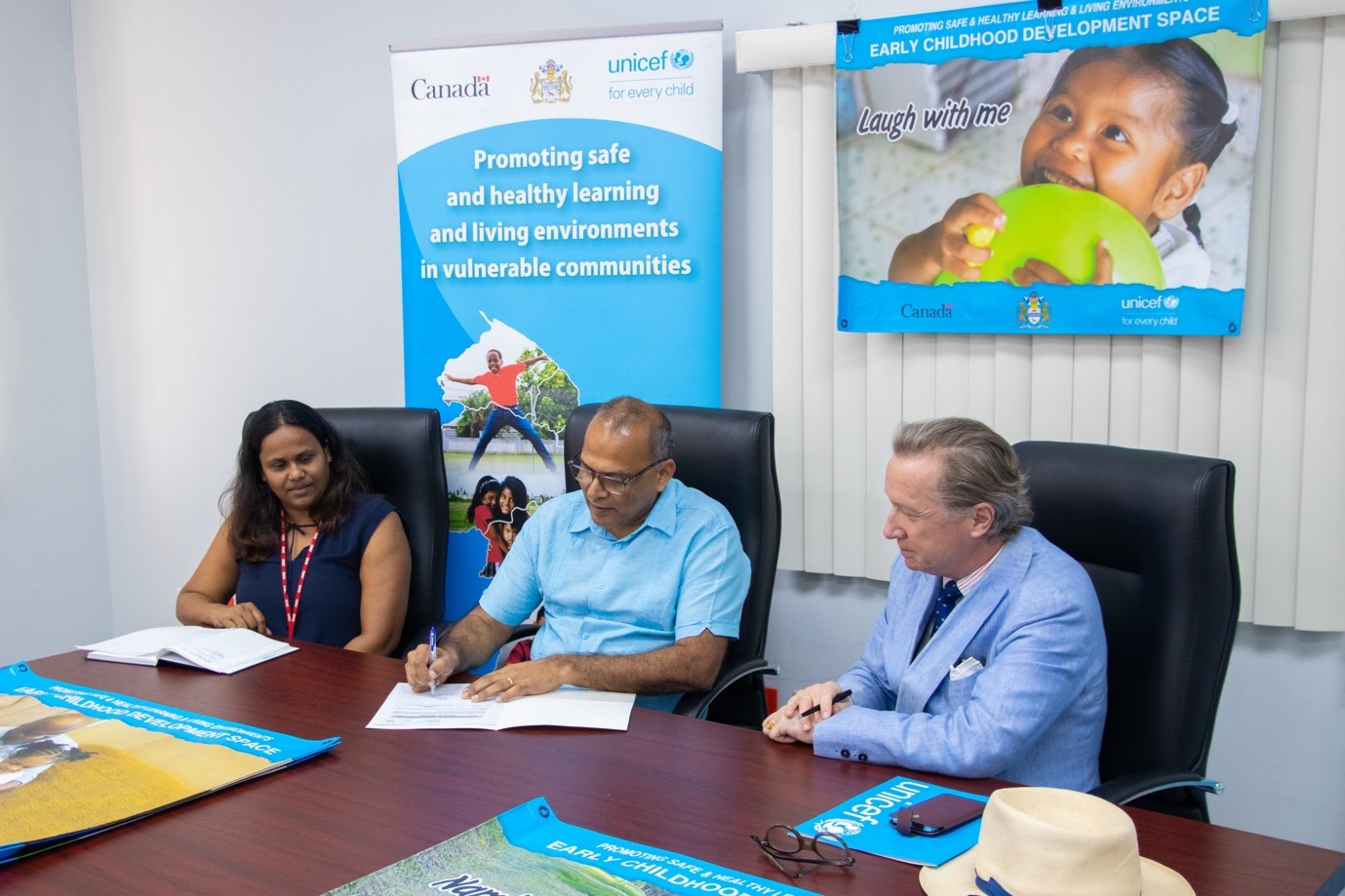 MoH receives early childhood development Banners from UNICEF and Canada ...